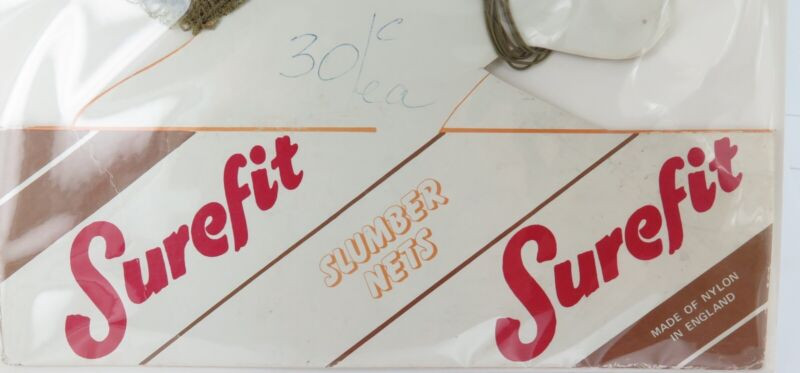 Rare c1960s / 1970s Large Surefit Nylon Hair Nets Display Unit with ...