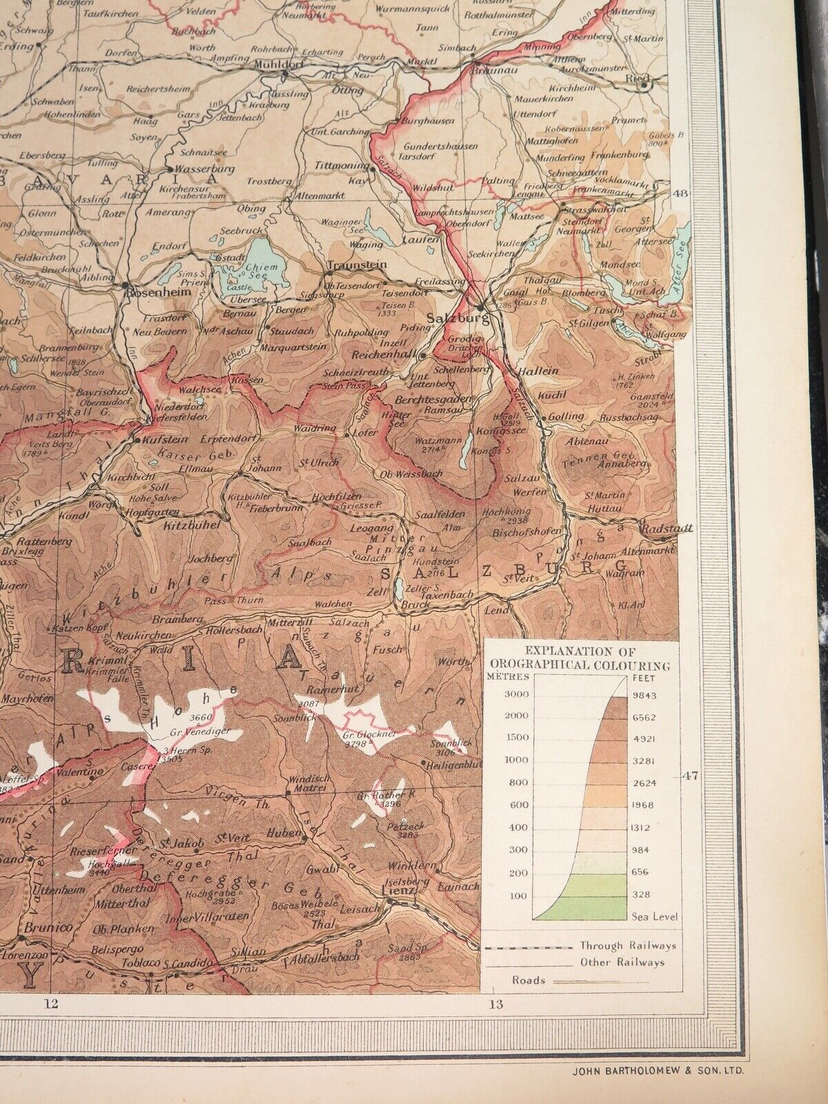 1922 Scarce Times Survey Atlas of the World. Plate No.39 Map of ...