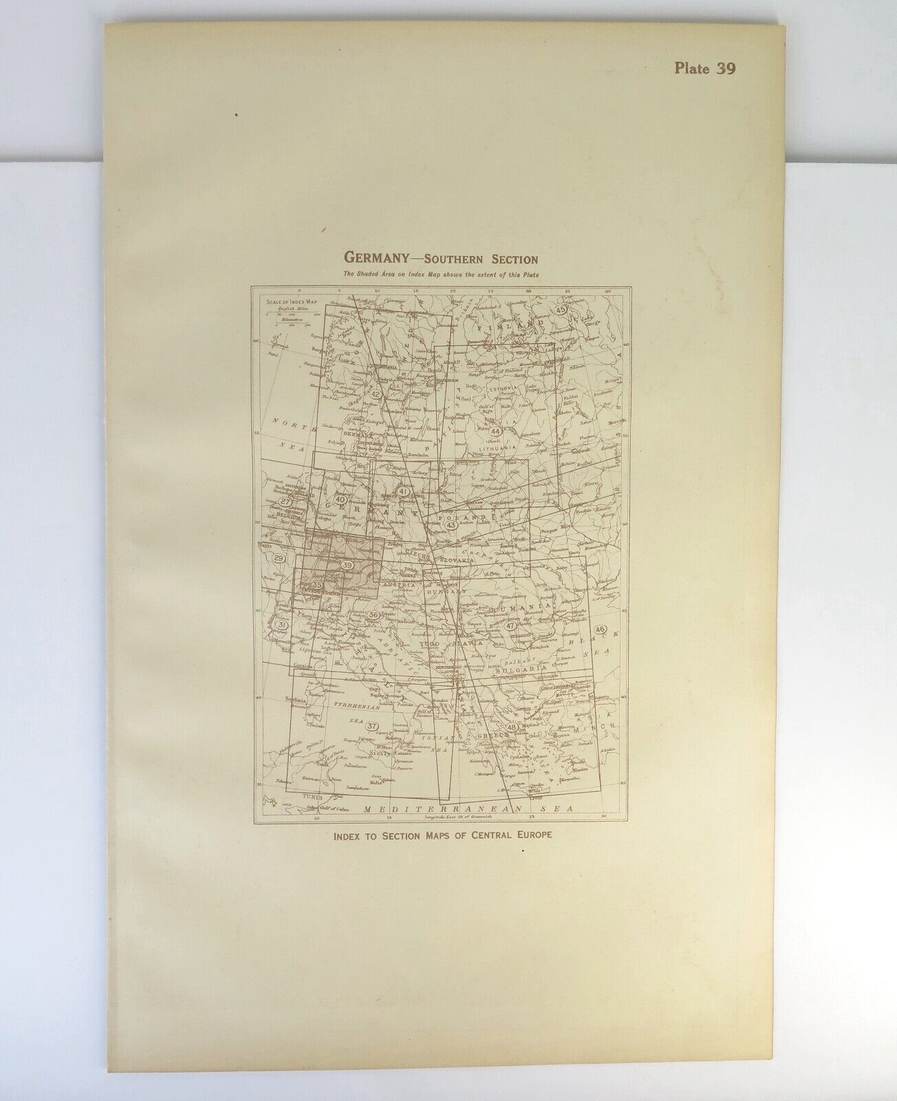 1922 Scarce Times Survey Atlas of the World. Plate No.39 Map of ...