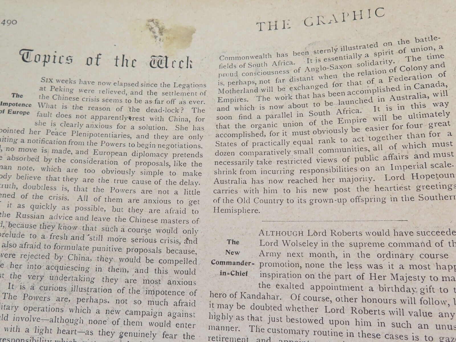 The Graphic Illustrated Newspaper, Saturday Oct 6 1900 - Great Pictures ...