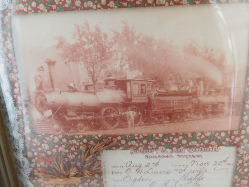 1905 Denver & Rio Grande Railroad System Unusual Large Framed Display ...