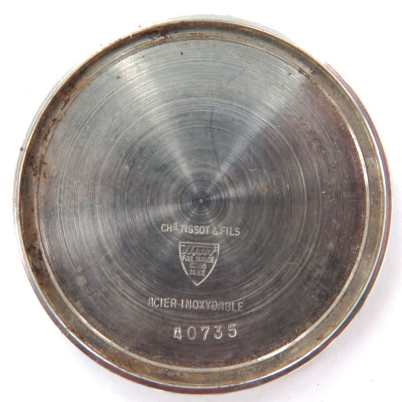 Vintage Tissot Quartz 40735 Mens Case Back. Ex Watchmakers Estate ...