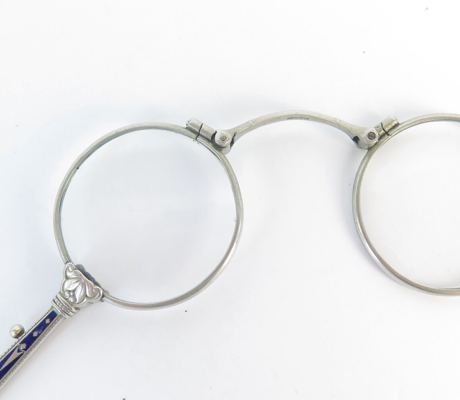 Art Deco Platinin & Enamel Lorgnette (Eye Glasses with Handle ...