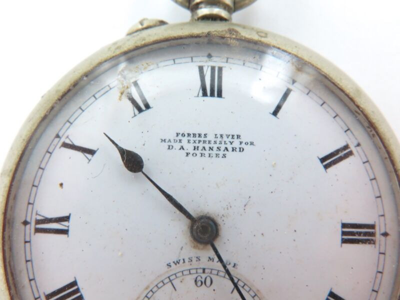 RARE Australian Retailer Pocket Watch / Forbes Lever (Baume) D A ...