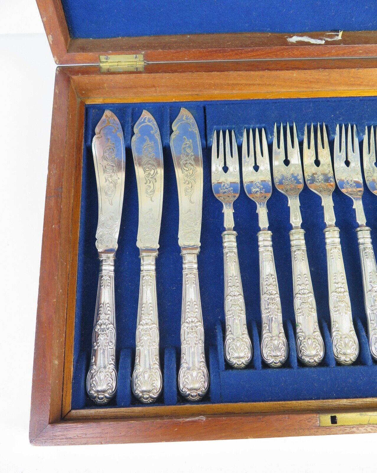 Decorative 1888 - 1891 Silverplate Fish Setting by John Gilbert ...
