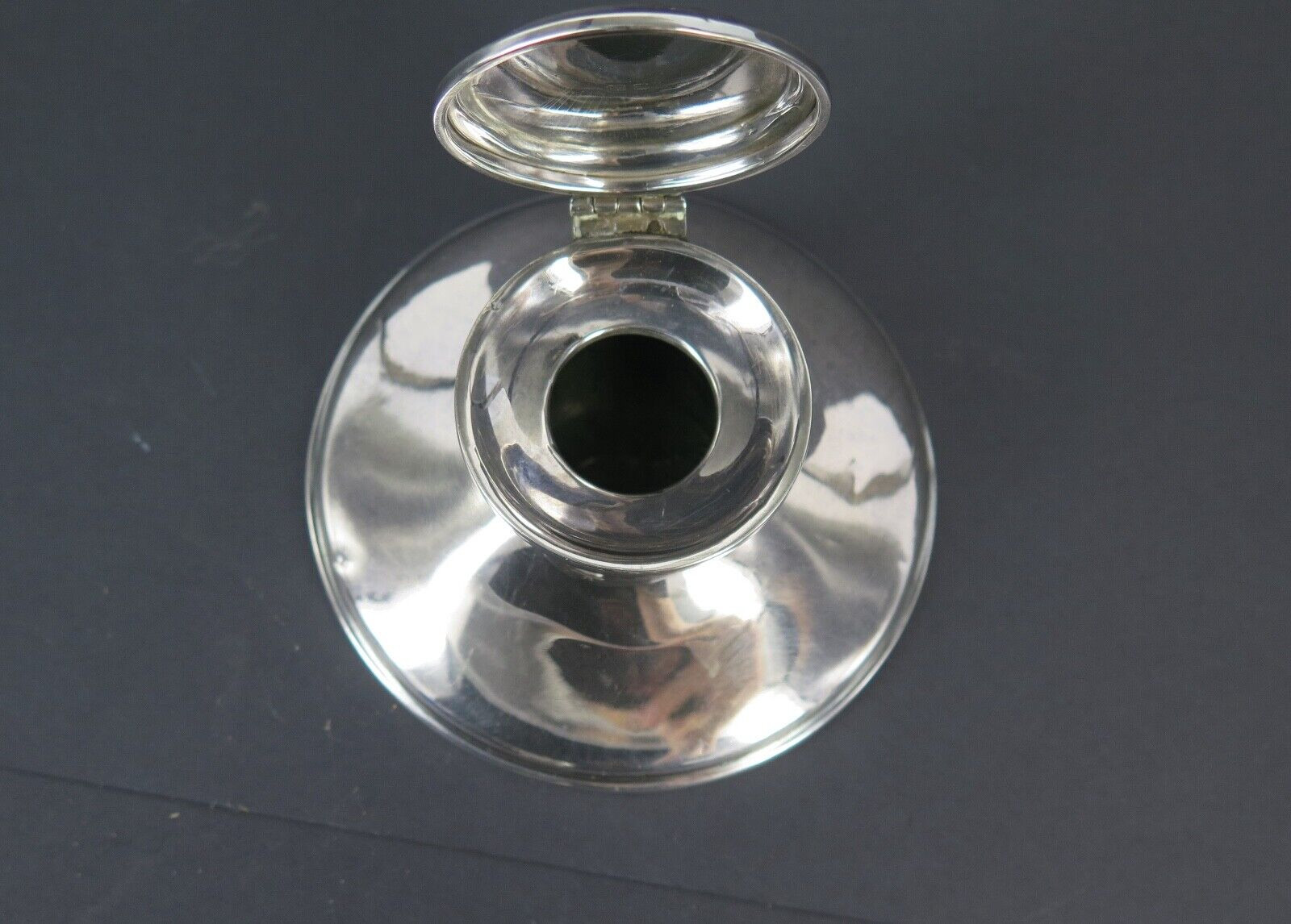 1915 Sterling Silver Desktop Ink Well - Harrington & Co.