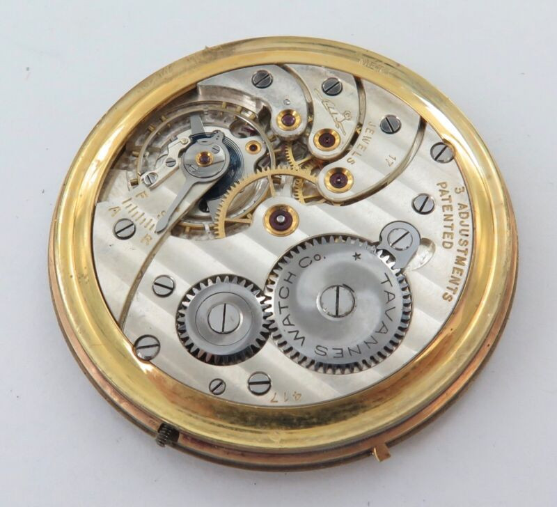 Super Nice Tavannes 17J 3 Adjust Ref 505 Slim Line Pocket Watch ...