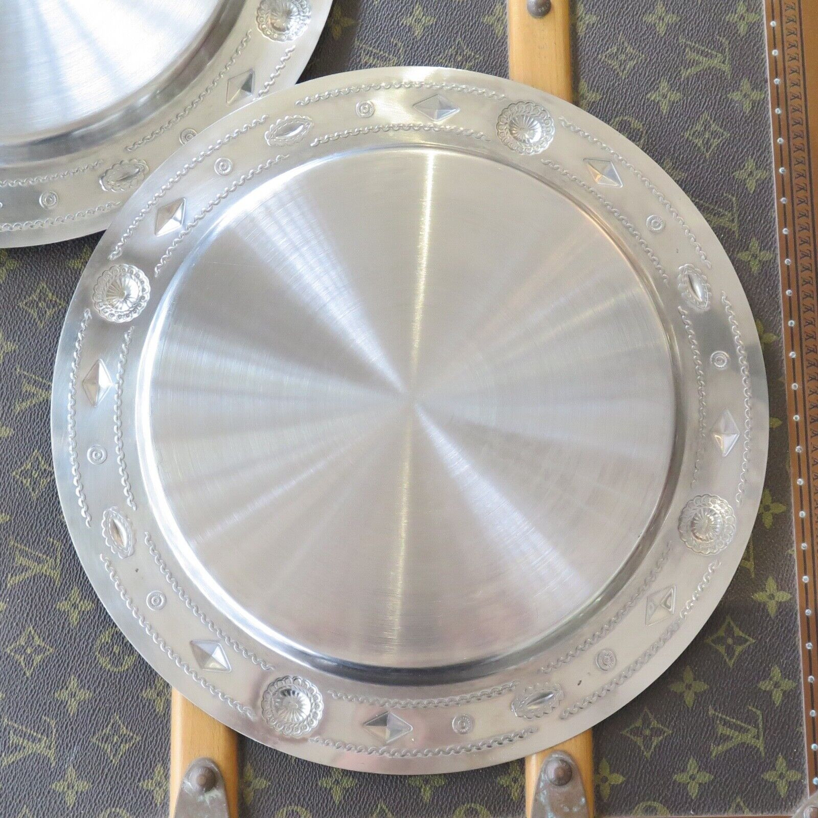 Pair of Vintage West Asian Style Drinks Trays, Made In Korea ...