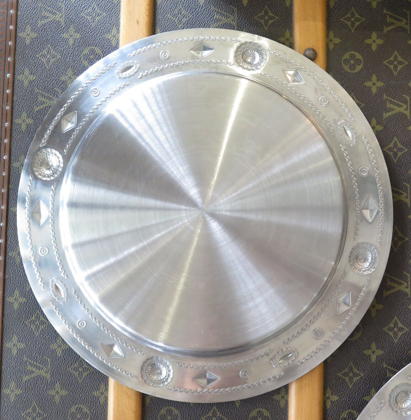 Pair of Vintage West Asian Style Drinks Trays, Made In Korea ...