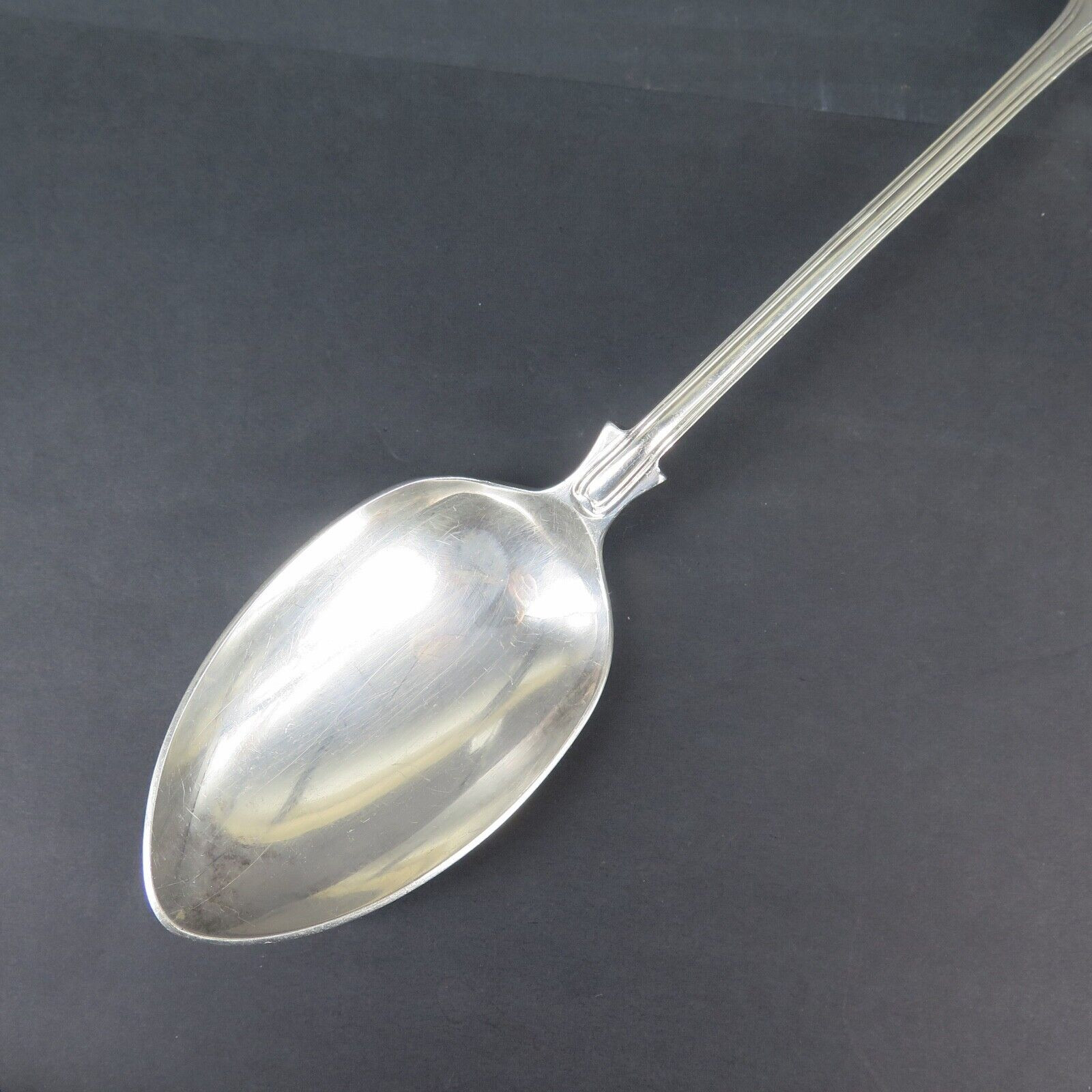 Huge Silverplate Fiddle Pattern Serving Spoon by Israel Freeman & Son ...