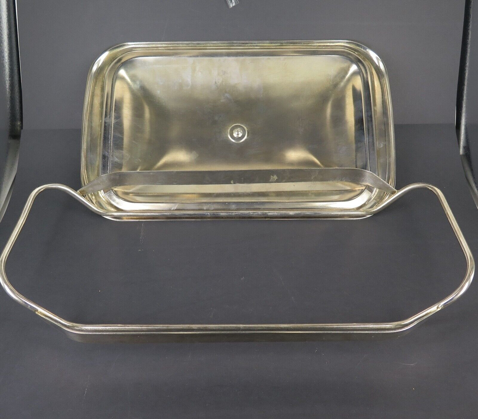 Large Silverplate Tureen Lid and Stand Base - Harrington & Co.