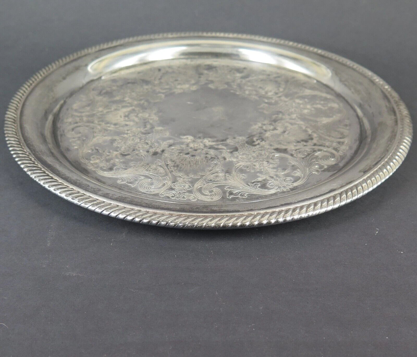 Vintage International Silver Co Silverplate 'Castleton' Drinks Tray ...