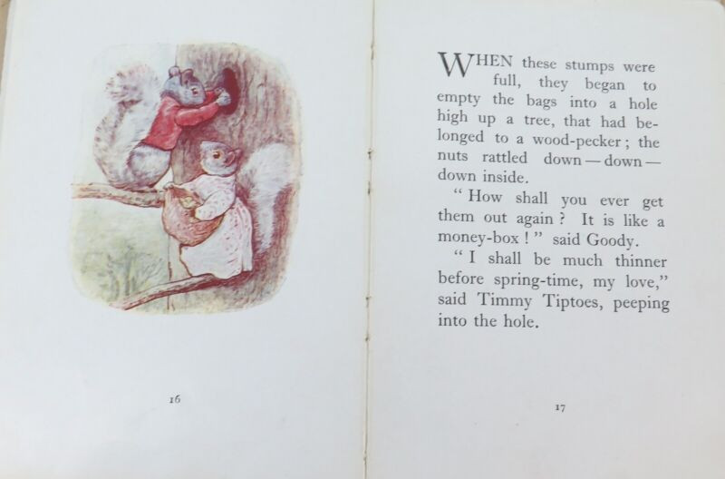 RARE 1911 Copyright “The Tale of Timmy Tiptoes” by Beatrix Potter. F ...