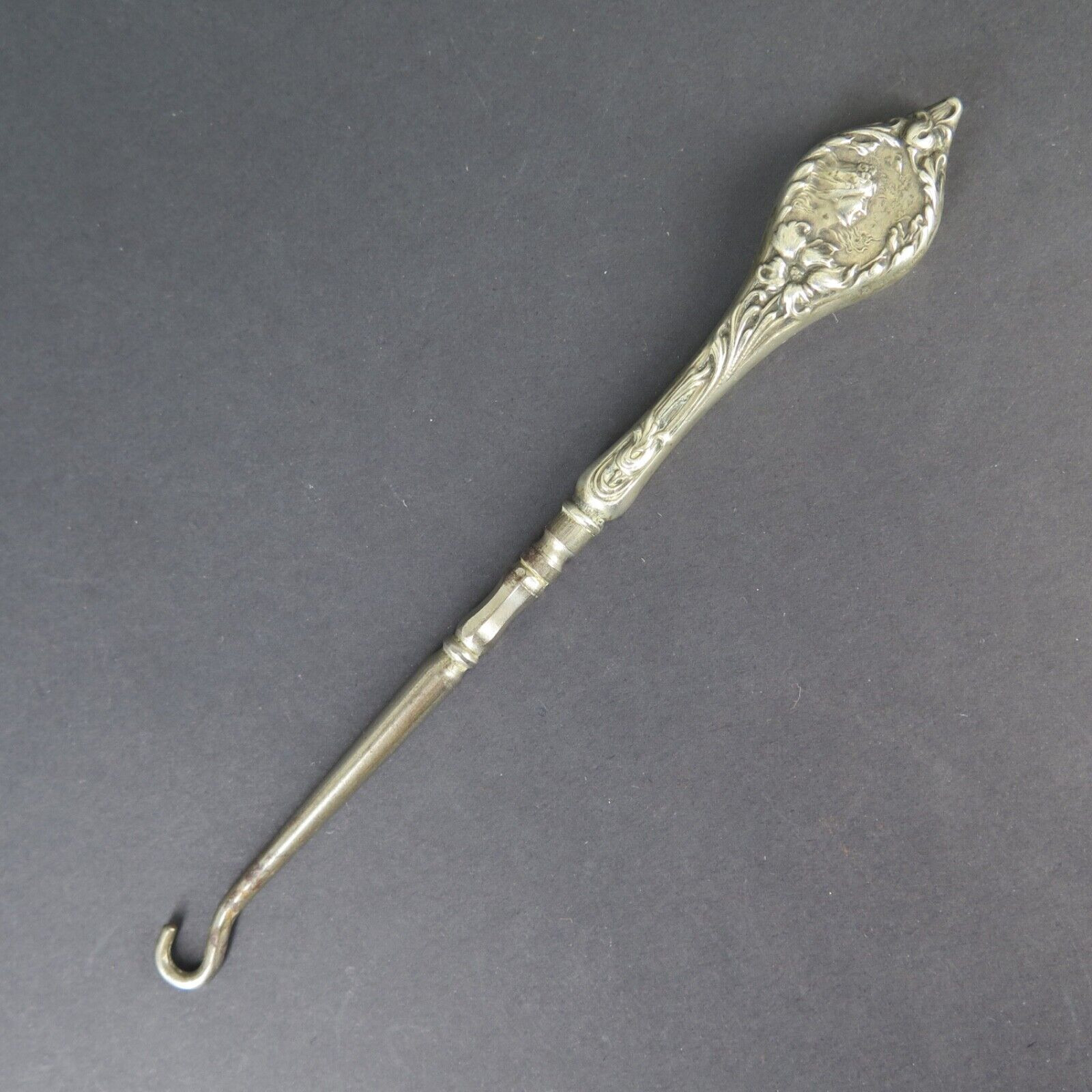 Antique 1880s - 90s Sterling Silver Button Hook by Foster & Bailey, USA ...