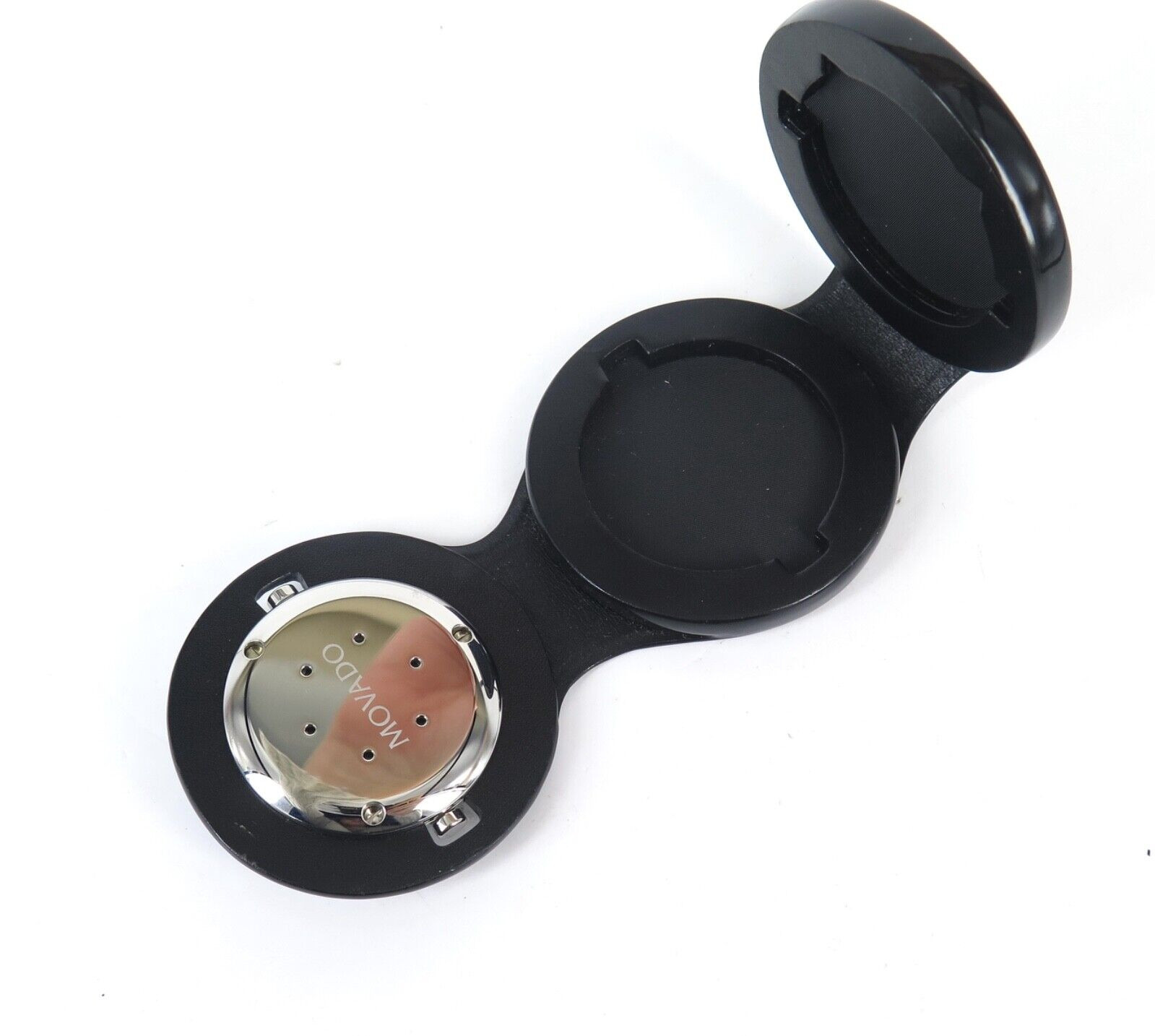 Movado Museum Quartz Desk Clock Watch in Magnetic Storage Case ...