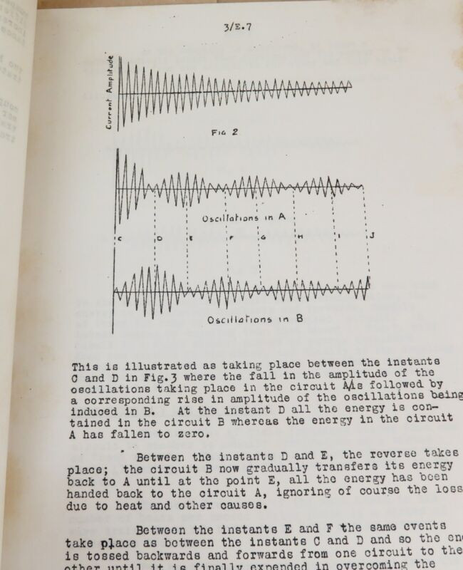 RARE c1940s Marconi School of Wireless, Sydney Course Instruction ...