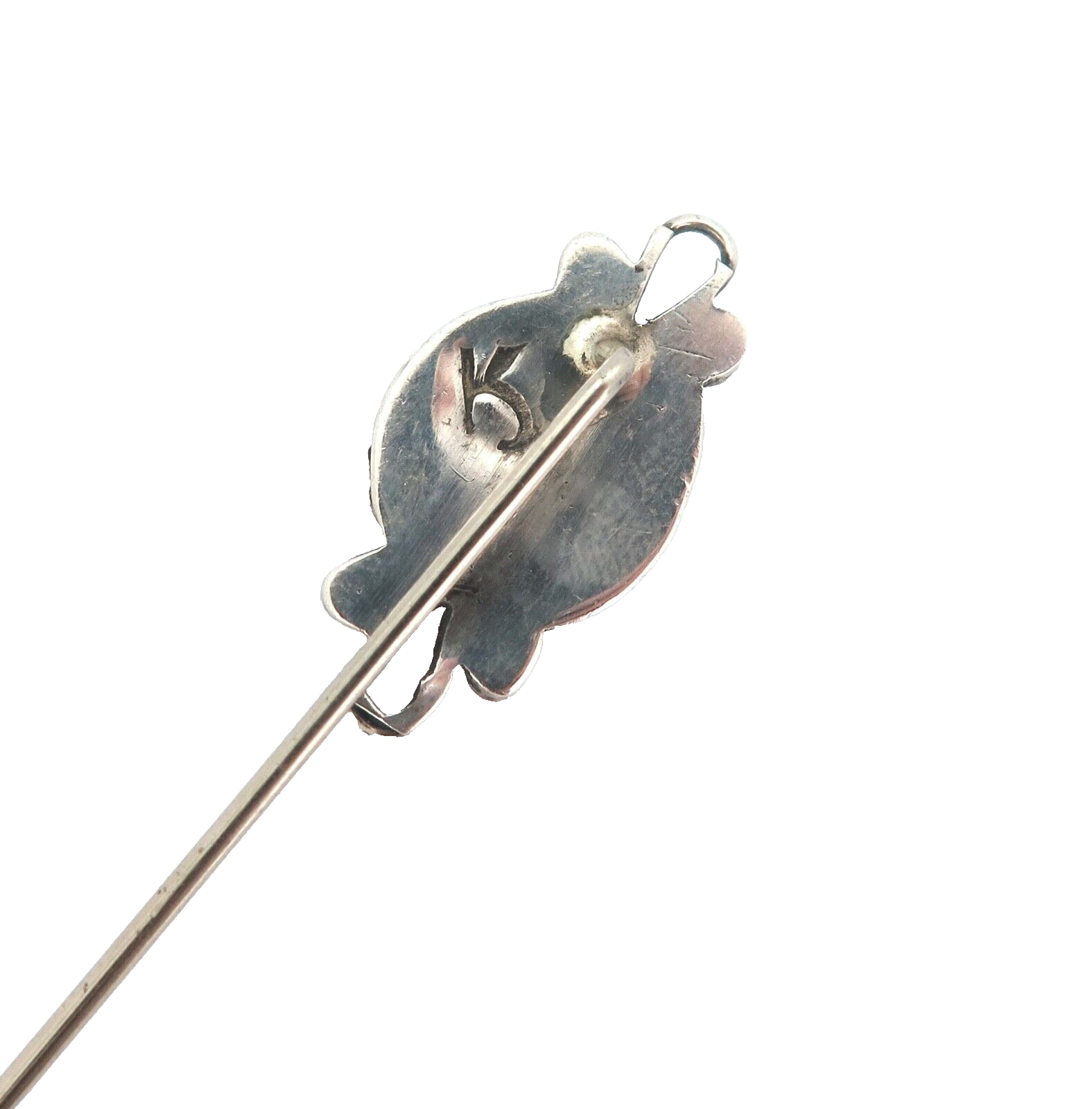 Vintage Kenny Jack Navajo Sterling Silver & Oval Shaped Turquoise Stick ...