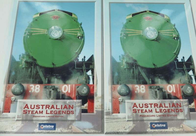 1990s Telstra Phonecard L/Edition Unused Mint Set 4 + Folder "Steam ...