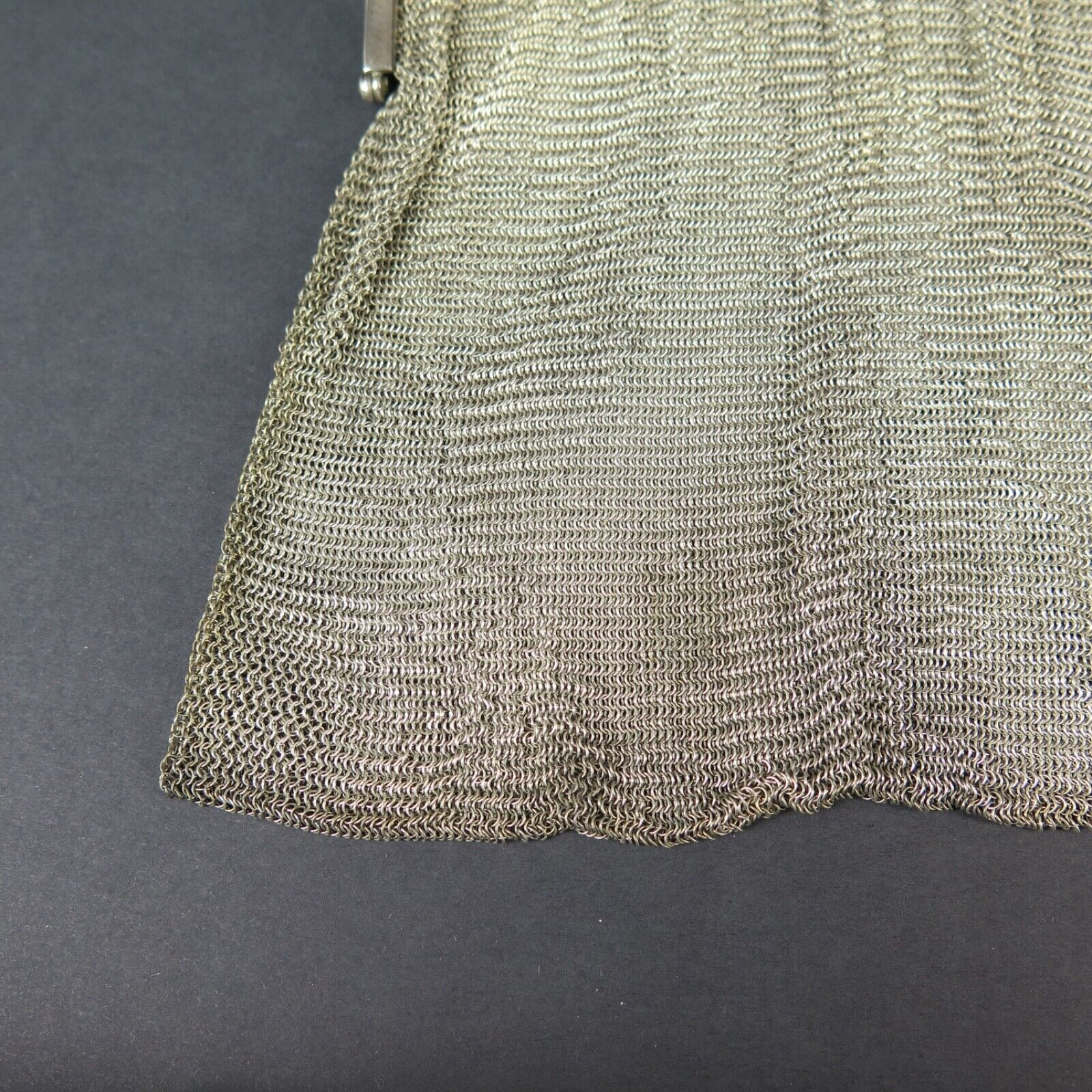 Antique Sterling Silver Chainmail Mesh Purse - Harrington & Co.