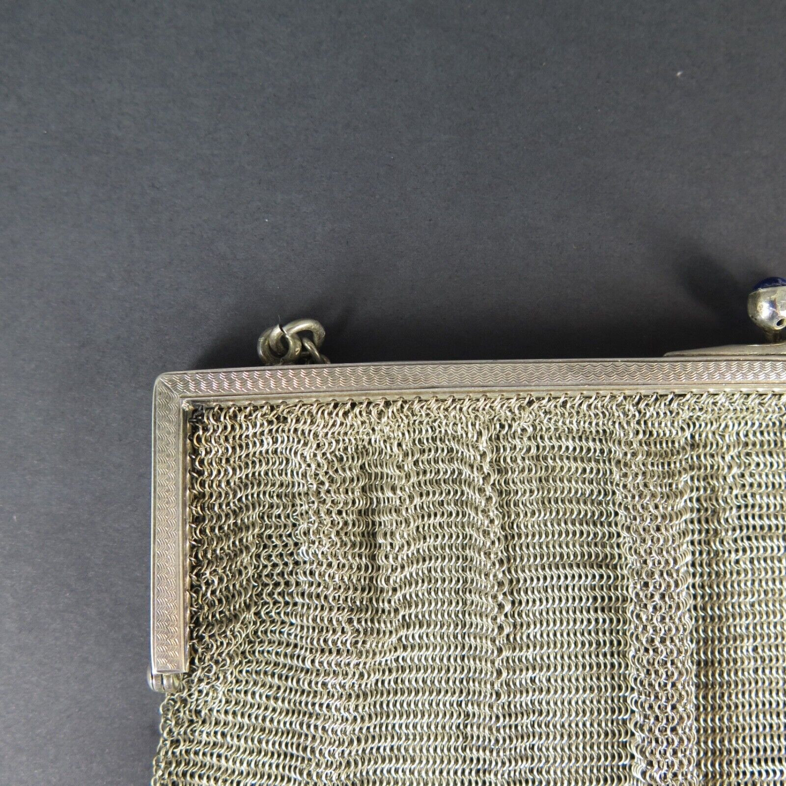 Antique Sterling Silver Chainmail Mesh Purse - Harrington & Co.
