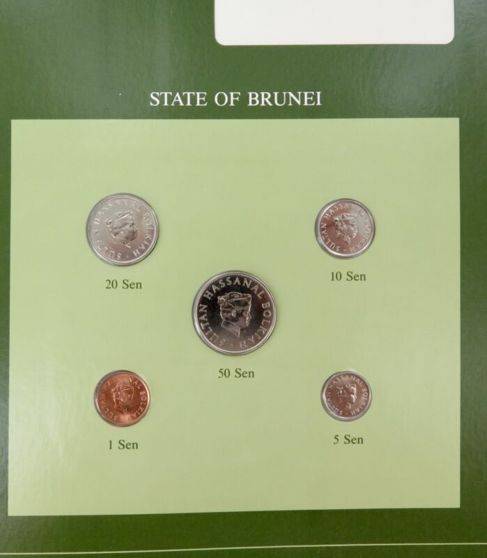 Coin Sets of All Nations 1984 - 85 Brunei UNC Set + Info Card ...