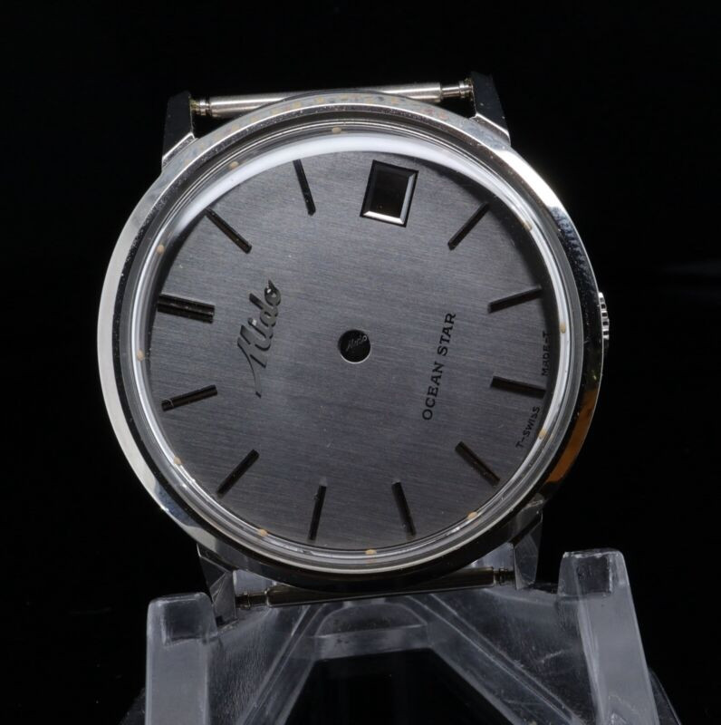 Vintage Mido Aquadura Steel 32mm Watch Case Dia & Hands Ref 4953 - New ...