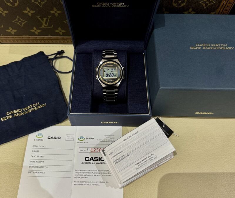 CASIO 50th Anniversary TRN-50SS-2AJR Casiotron Ltd Ed Bluetooth Quartz ...
