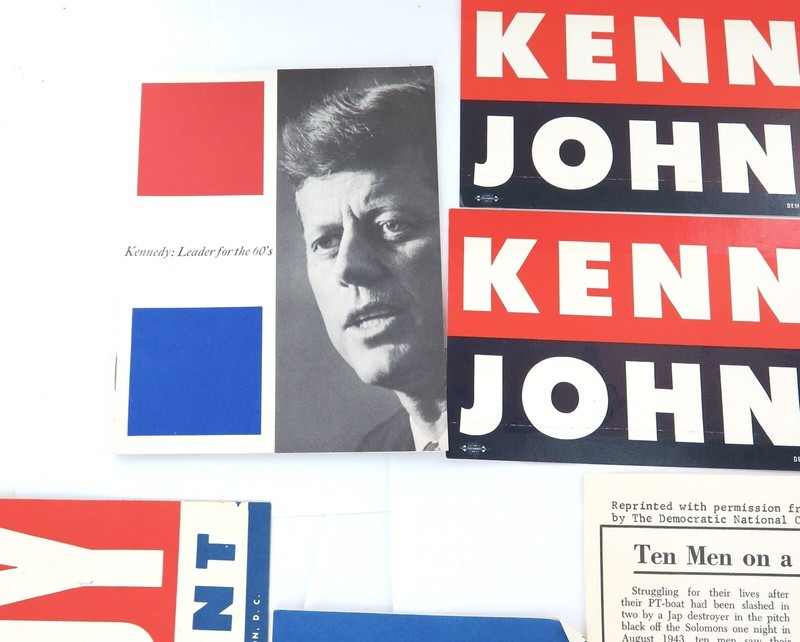 JFK & LBJ 1960 Presidential Campaign Ephemera - Harrington & Co.