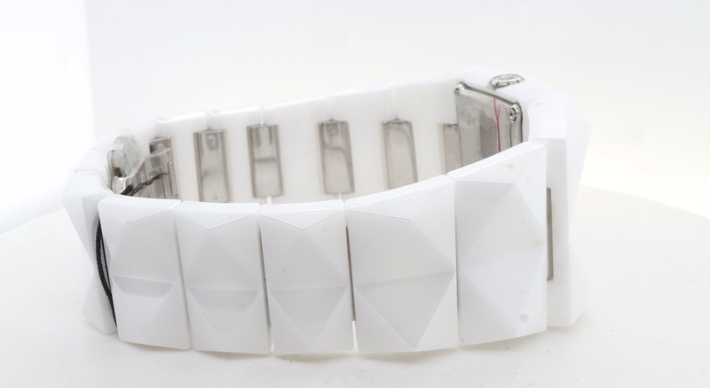 Karl Lagerfeld White Pyramid Pattern Quartz Wrist Watch KL-2606 ...