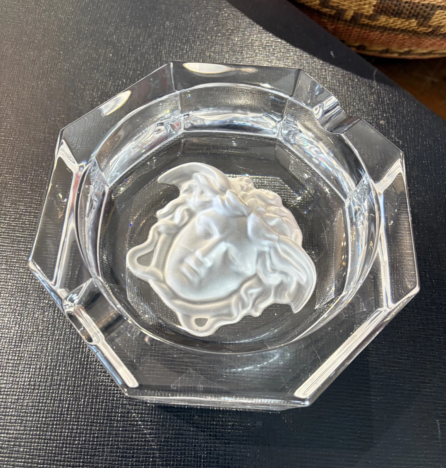 Versace Medusa Rosenthal Octagonal Crystal 15cm Cigarette Holder ...