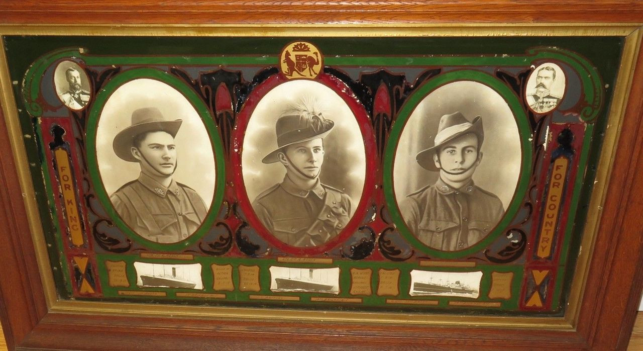 SUPER RARE WW1 MUSEUM QUALITY 3 "RODEN BROTHERS” HUGE DISPLAY WITH DETAILS