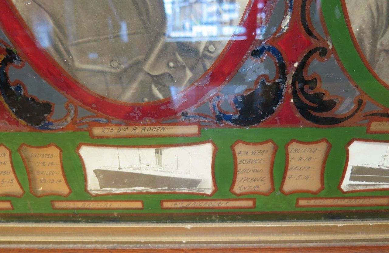 SUPER RARE WW1 MUSEUM QUALITY 3 "RODEN BROTHERS” HUGE DISPLAY WITH DETAILS