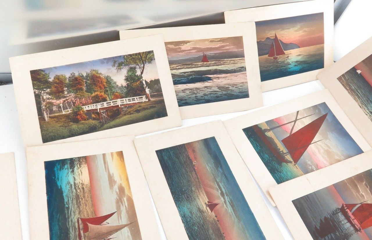 EARLY 1900s SUPERB LOT 25 HIGH QUALITY LITHOGRAPH POSTCARDS. UNKNOWN ...