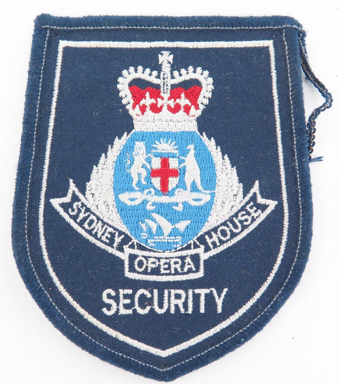 OBSOLETE SYDNEY OPERA HOUSE SECURITY CLOTH PATCH.