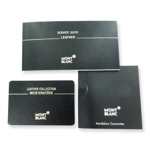 MONTBLANC MONT BLANC 05523 CONFERENCE FOLDER LEATHER SERVICE GUIDE ...