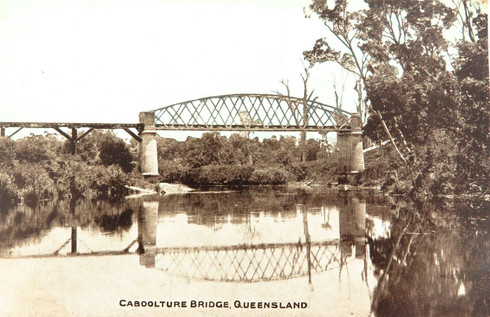 RARE 1906 POSTCARD CABOOLTURE BRIDGE, QLD