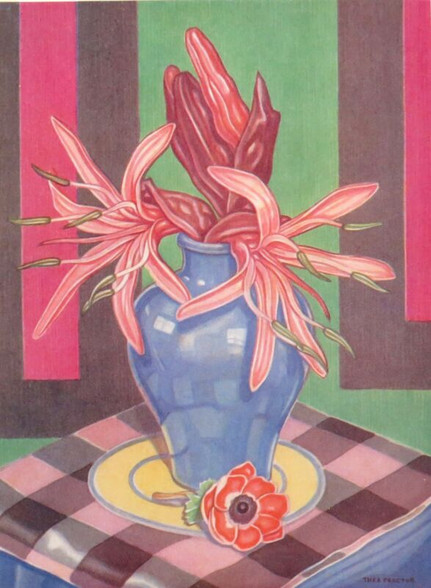 Thea Proctor (1879-1966) 1932 Colour Process Print. “Still Life. #2 ...