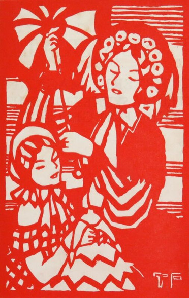 Thea Proctor (1879-1966) c1924 Early State Woodcut Print. “La Poupee ...