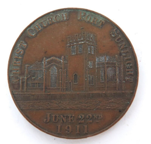 1911 Large Commemorative “Christ Church, Port Sunlight” Coronation ...
