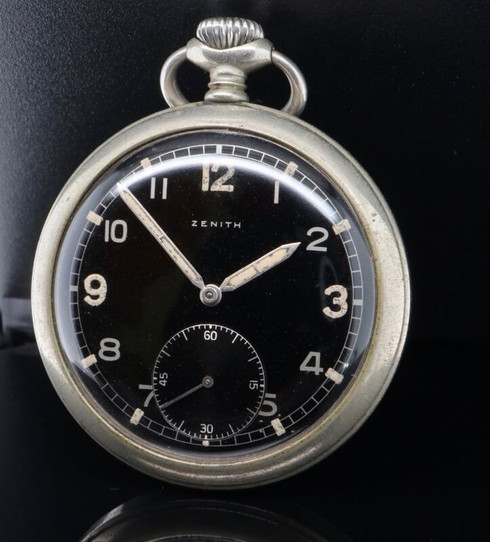 Vintage Zenith German DH Military Officers Pocket Watch. - Harrington & Co.