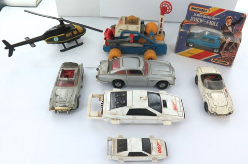 Large Job Lot 007 James Bond Diecast in Used Condition. Corgi + One ...