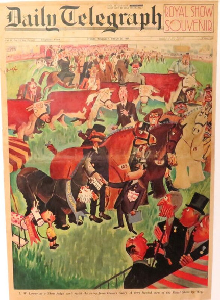 RARE 1937 Wep / William Edwin Pidgeon Royal Sydney Show Very Large ...