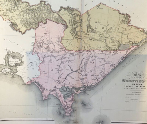 RARE c1886 11 x Very Large “County” Maps of Victoria Districts by John ...