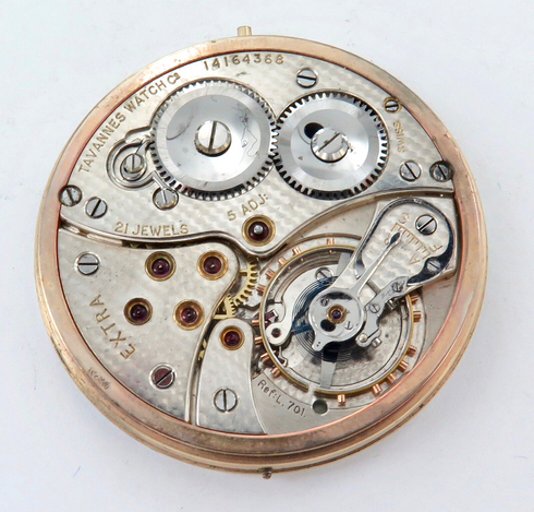 RARE c1923 Tavannes “EXTRA" 21J 5 Adjust Ref L 701 Pocket Watch ...