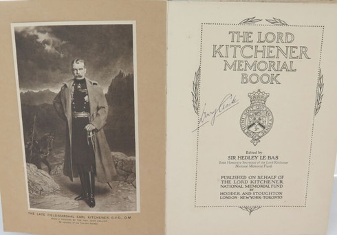 c1917 "The Lord Kitchener Memorial Book” Edited by Sir Hedley Le Bas ...