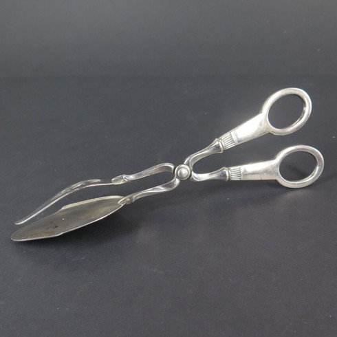 Pair Vintage Sterling Silver Handled Sandwich Tongs With Pierced Corn ...