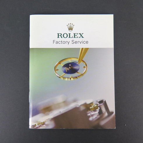 Rolex 2015 Factory Service Booklet - Harrington & Co.