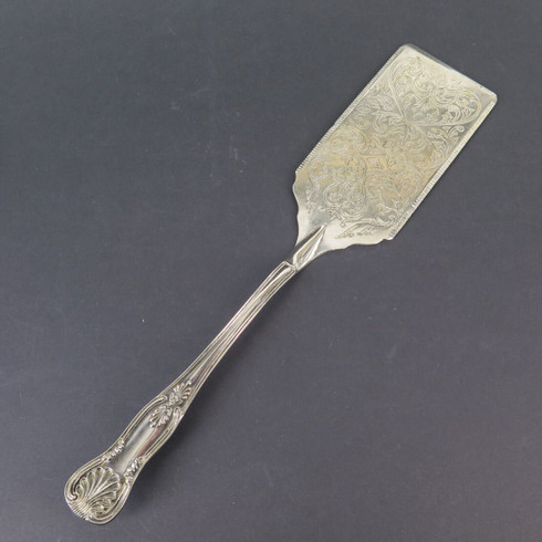 Antique 'Kings' Pattern Silverplate Serving Utensil - Harrington & Co.