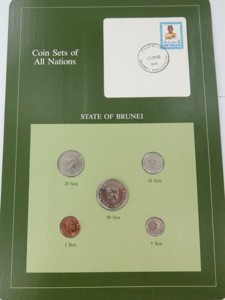 Coin Sets of All Nations 1984 - 85 Brunei UNC Set + Info Card ...