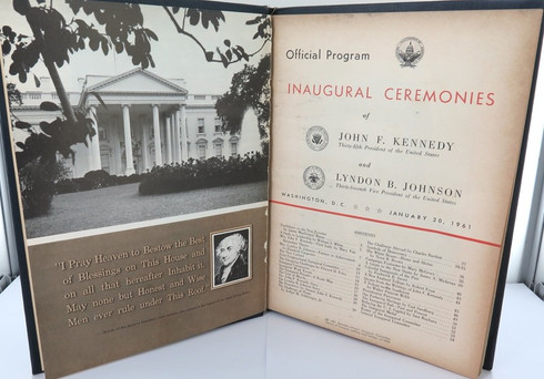RARE 1961 Signed "Official Program, Inaugural Ceremonies President JFK ...